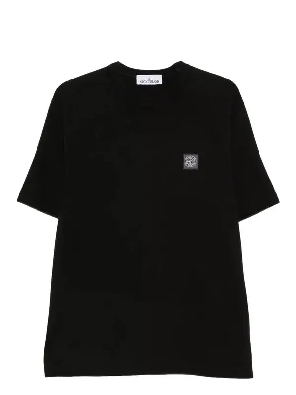 Stone Island Logo-patch T-shirt - Black
