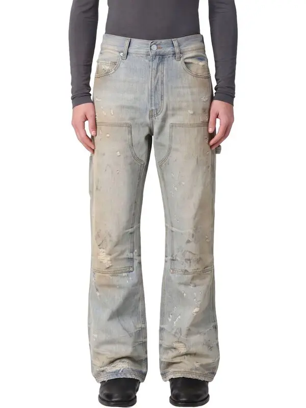 Amiri Mid-rise Flared Jeans In Distressed Denim - Blue