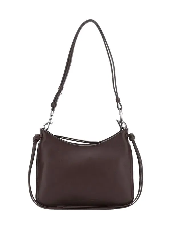 Phoebe Philo Smooth Leather Shoulder Bag With Removable Handle - Brown