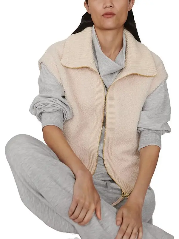 Varley Dominic Sherpa Gilet - Sandshell