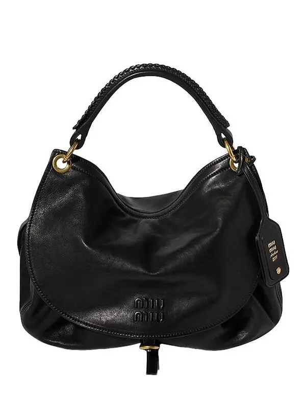 Miu Miu Rendez-vous Leather Bag - Black