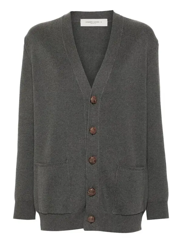 GOLDEN GOOSE Golden Cotton Cardigan - Grey