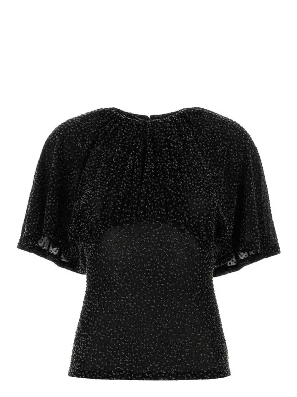 Rabanne Embroidered Stretch Viscose-blend Top - Printed