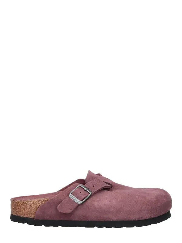 BIRKENSTOCK Suede Leather Clog - Violet