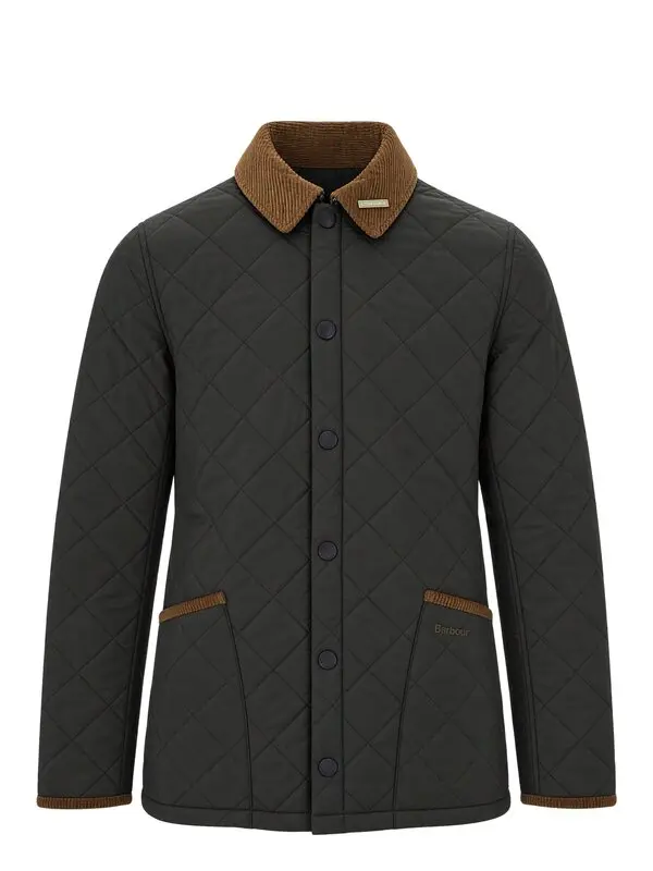 Barbour Quilted Corduroy Collar Jacket - Sage