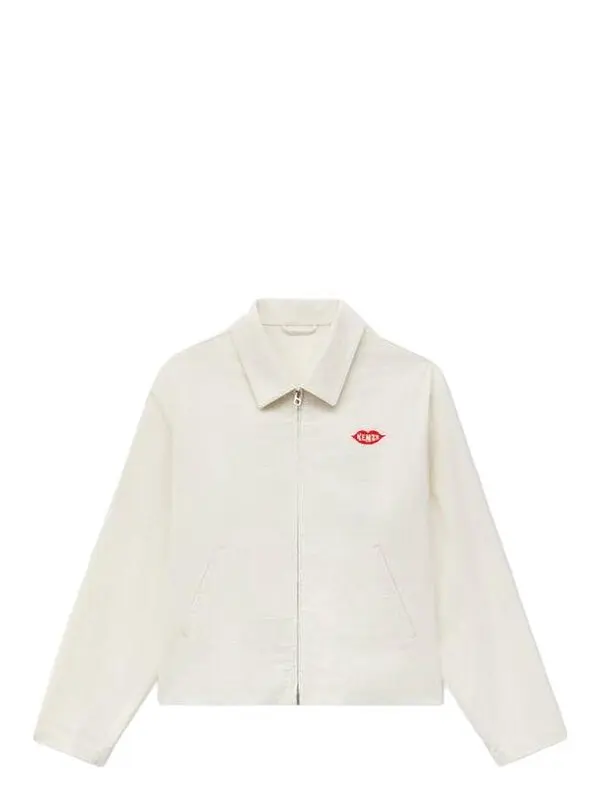 Kenzo Zip-front Coach Jacket - Ecru