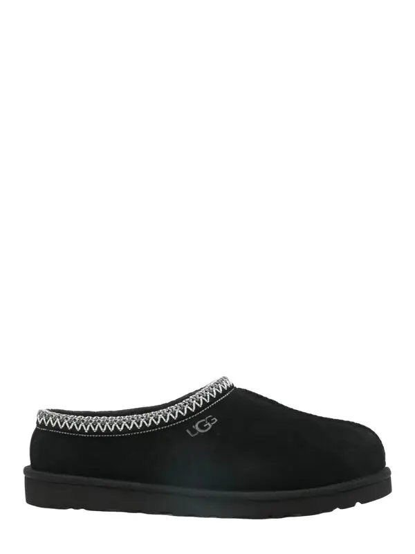 UGG Uggbraid Suede Braid Mini Sandals With Sheepskin Lining And Genuine Shearling - Nero