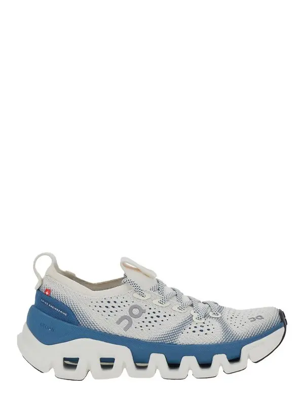 On Cloud X Tempo Cushioned Sole Breathable Tech Fabric Sneakers - White