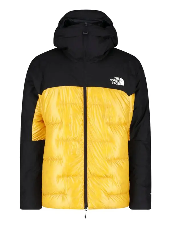 The North Face Color-blocked Hooded Puffer Jacket - Yellow