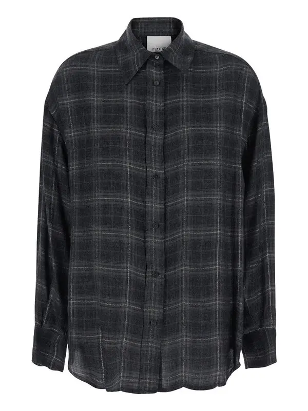 RAME Tech Fabric Button-front Shirt With Straight Hem - Grey