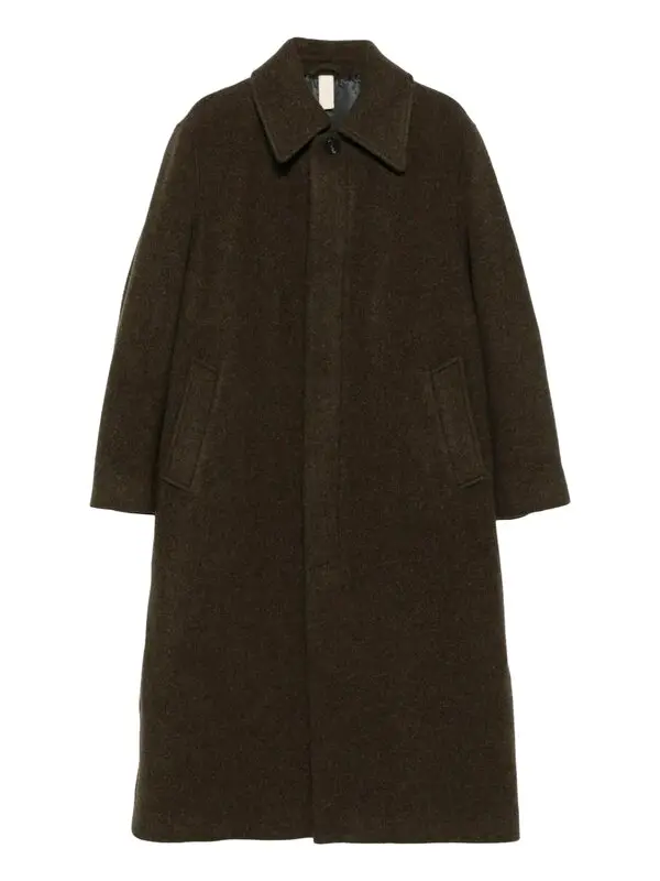 SUNFLOWER Wool Jacket With Horn-button Front Placket - Verde