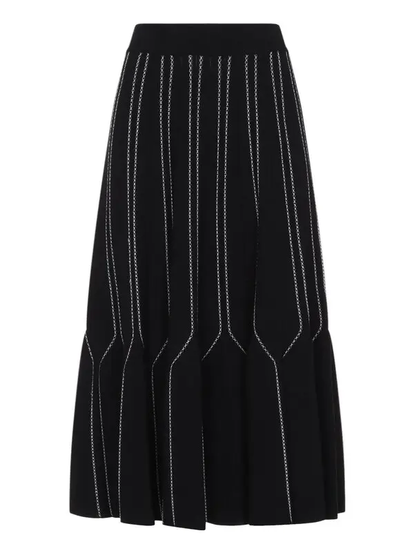 Elisabetta Franchi Knit Mini Skirt - Black