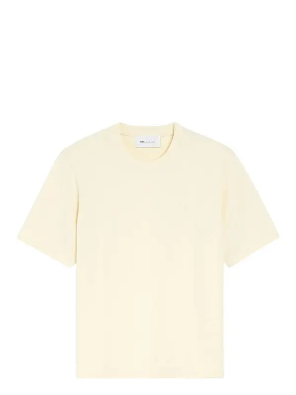 AMI Paris Embossed Logo T-shirt - Ivory