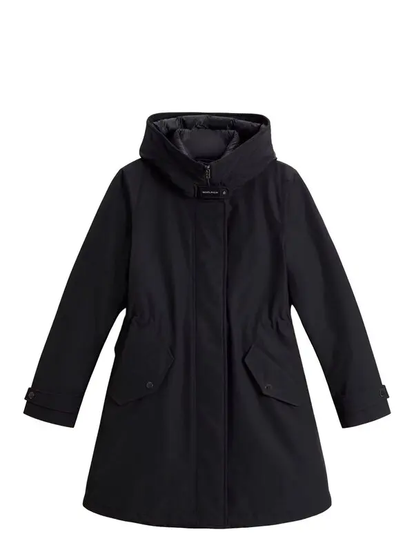 Woolrich Hooded 3-in-1 Water-repellent Wind-resistant Jacket With Inner Layer - Nero