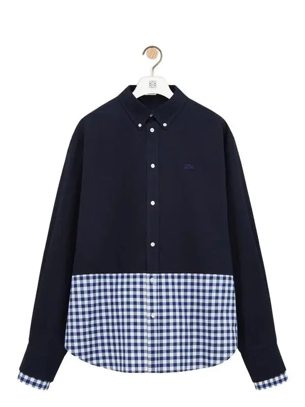 Loewe Colorblock Button-down Shirt - Navy