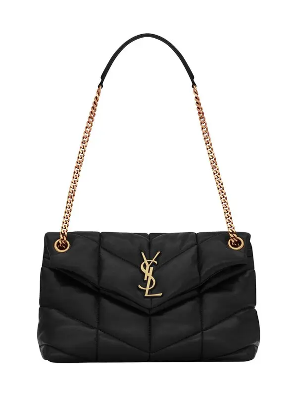Saint Laurent Mini Leather Tote Bag With Magnetic Snap And Interior Zip Pocket - Nero