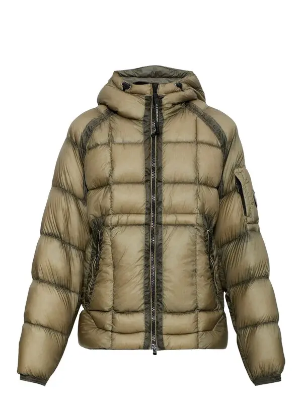 C.P. COMPANY Adjustable Hood Two-way Zip Utility Coat With Lens Pocket - Verde