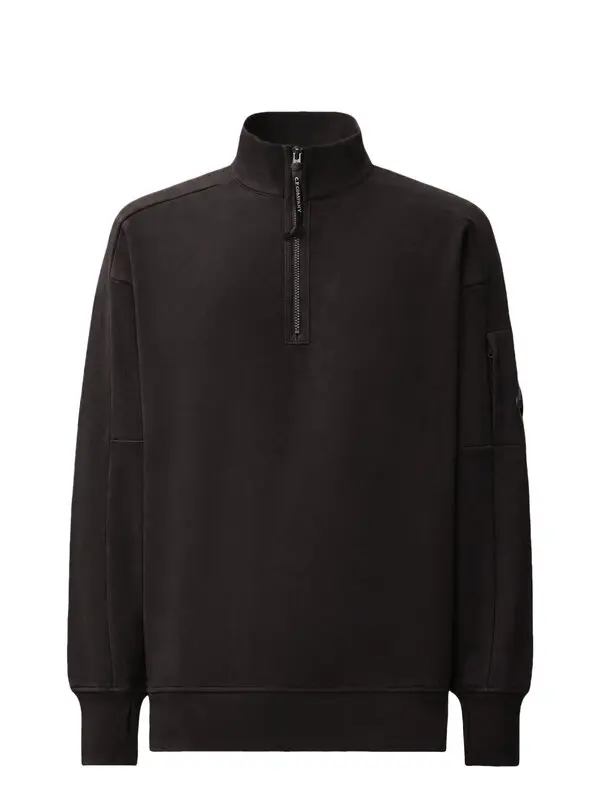 C.P. COMPANY Matte Lens Half-zip Sweatshirt With Nfc Tech - Nero