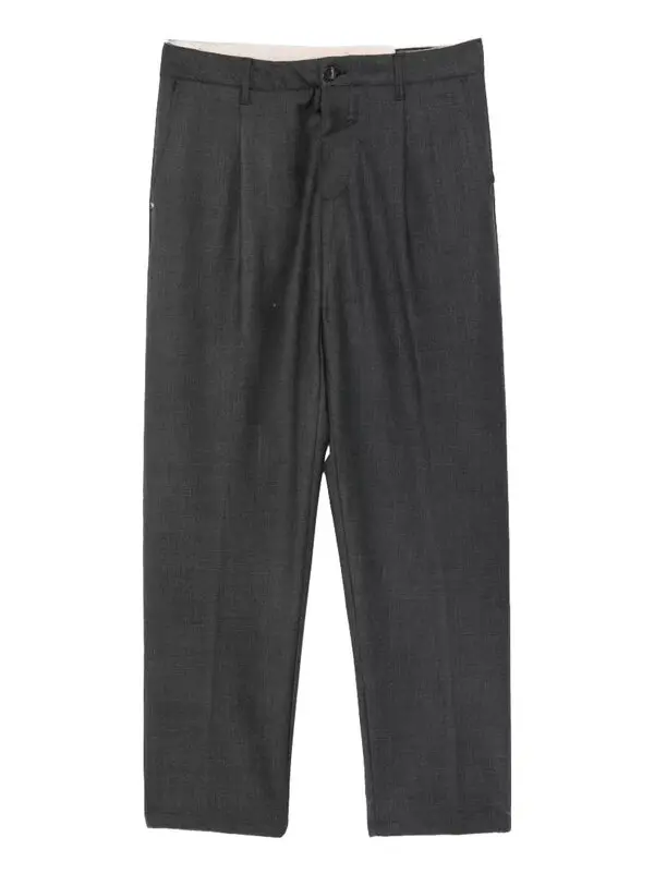 WHITE SAND Sammy Pleated Trousers - Grey