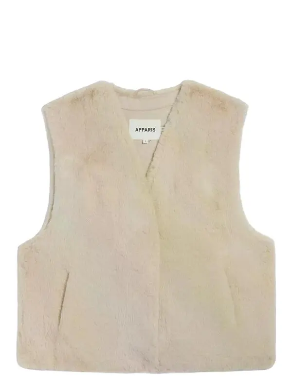 Apparis Lyle Faux-fur Vest - Neutrals