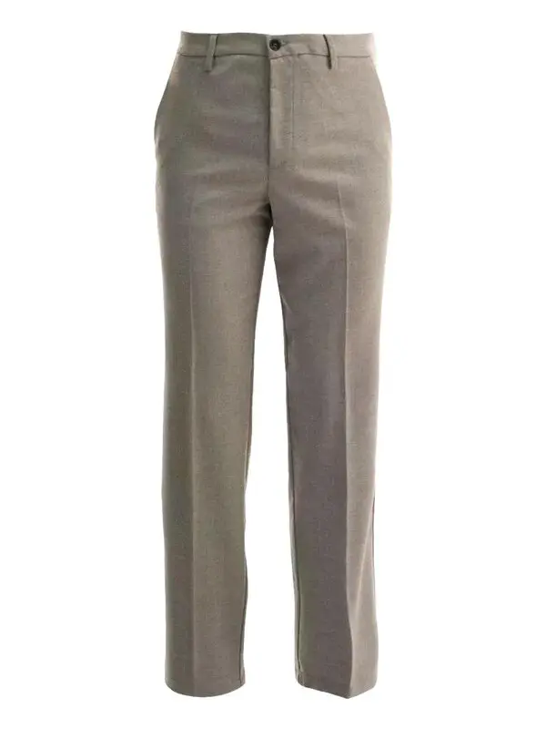CRUNA Midtown Pressed-crease Trousers - Neutrals