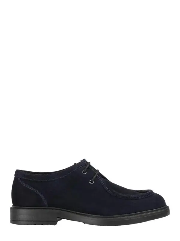 DOUCAL'S Lace-up Suede Shoes - Blue