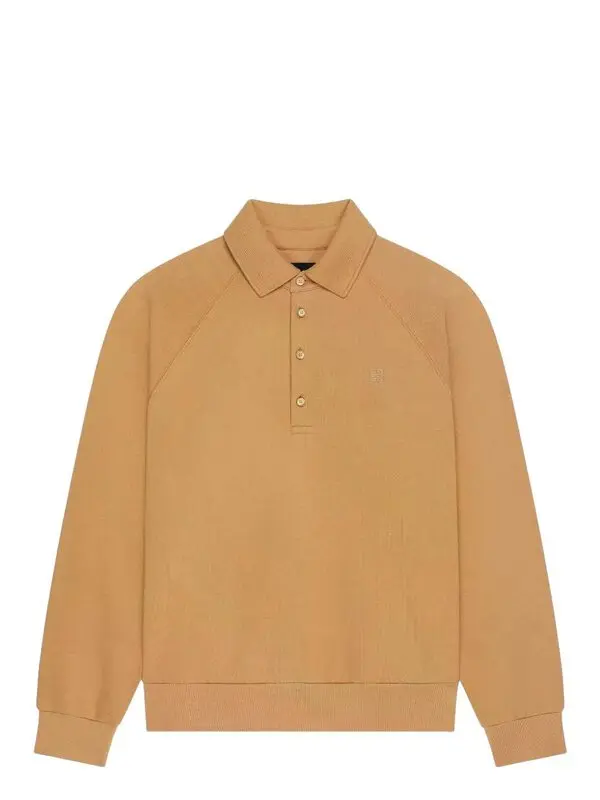 Givenchy Polo Sweatshirt In Fleece - Neutrals
