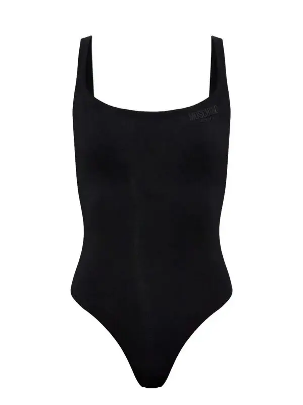 Moschino Logo-print Bodysuit - Black