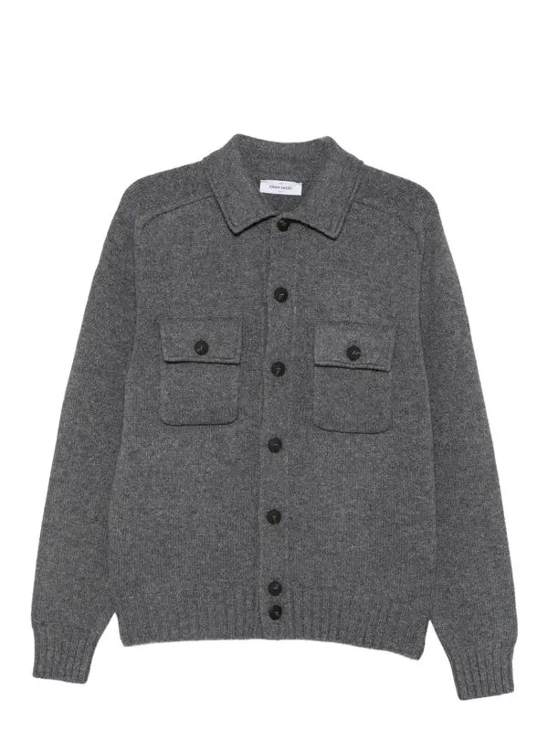 GRAN SASSO Button-up Pocket-detail Cardigan - Grey