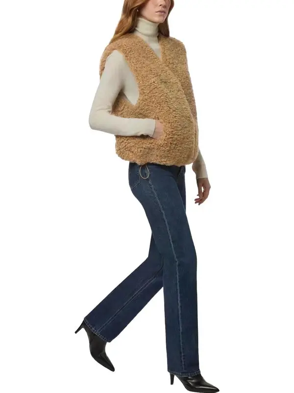 Apparis Lyle Bouclé Vest - Brown