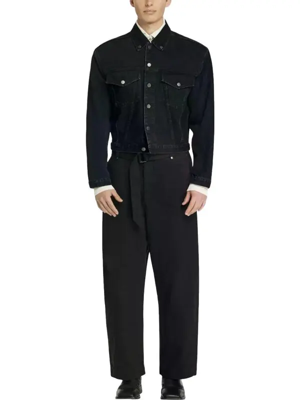 ENTIRE STUDIOS Gully Belted Trousers - Black