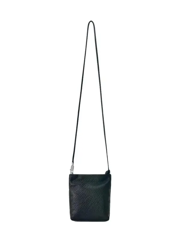 Rick Owens Soft Adri Textured Leather Messenger Bag - Black