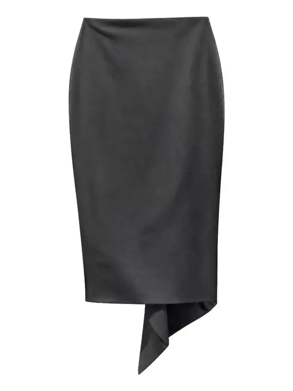 THELATEST E-bree Asymmetrical Skirt - Black