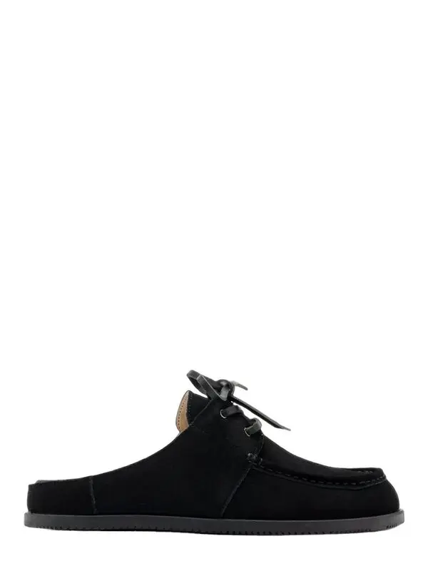 Good News Kindlin Lace-up Suede Mules - Black