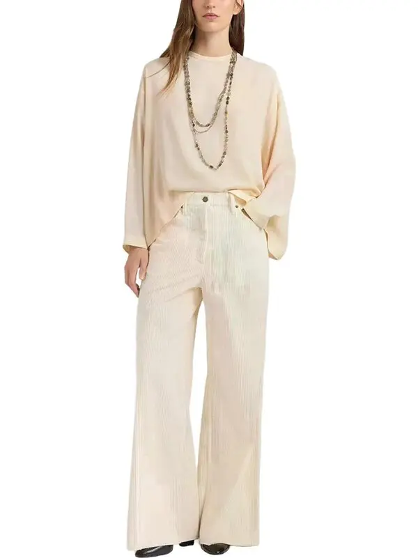 Momoni Stilla Long-sleeved Blouse - Neutrals