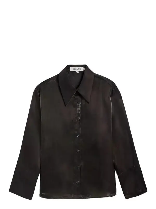 Apparis Tyra Organza Shirt - Black
