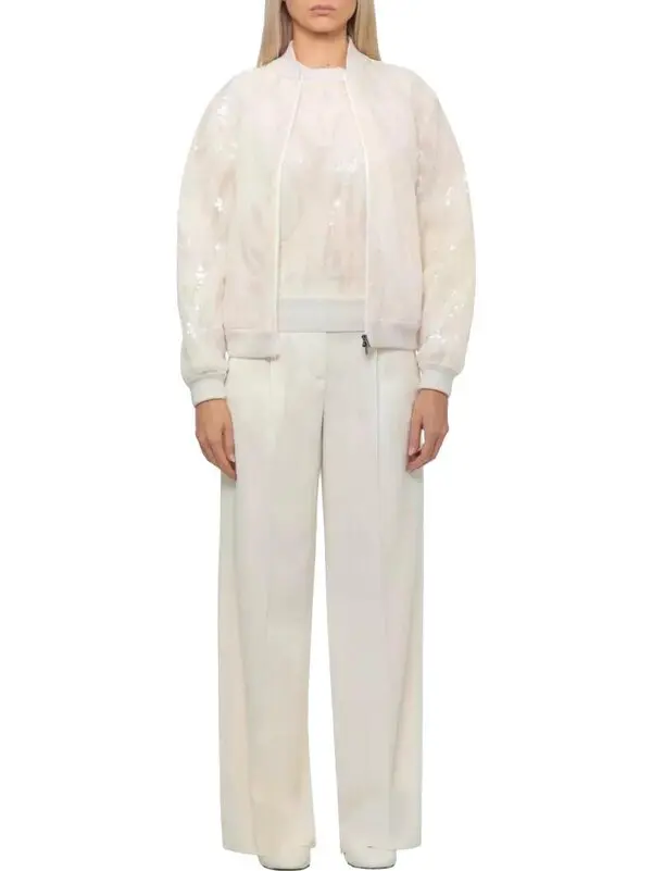 Peserico Aurea Sequin-embellished Top - White