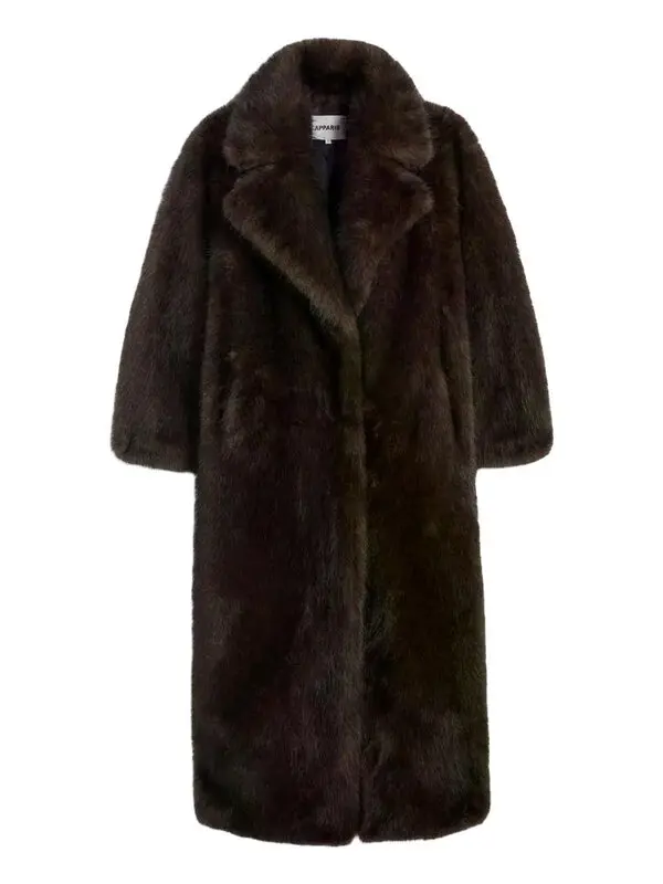 Apparis Gabrielle Faux-fur Coat - Brown