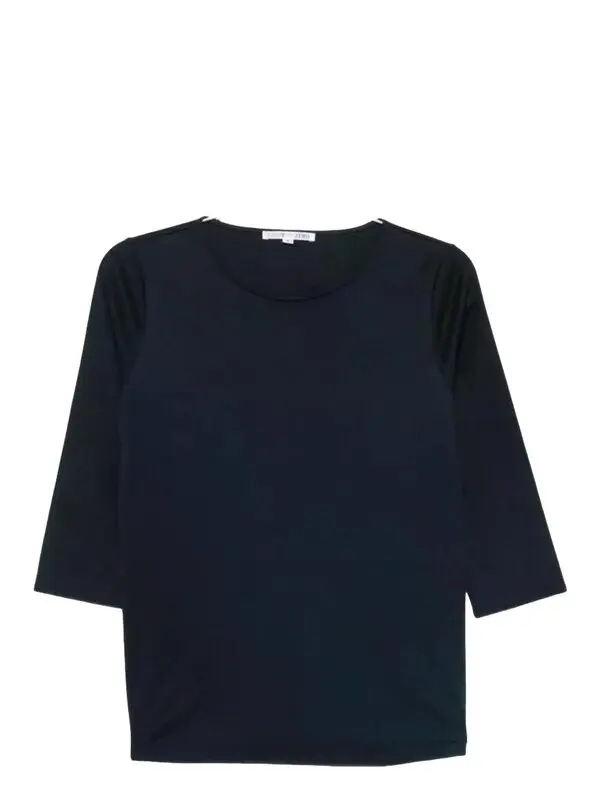 SHIRT C ZERO Crew-neck Straight-hem T-shirt - Black