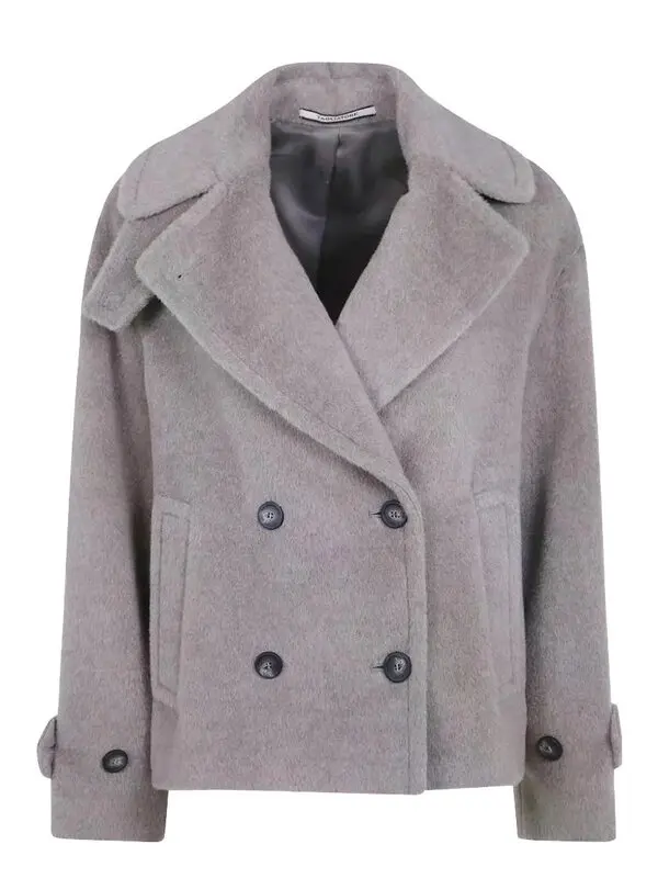 Tagliatore Double-breasted Peacoat - Grey