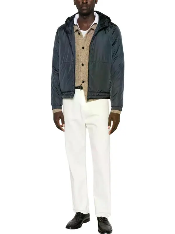 Aspesi Hooded Zip-up Jacket - Blue