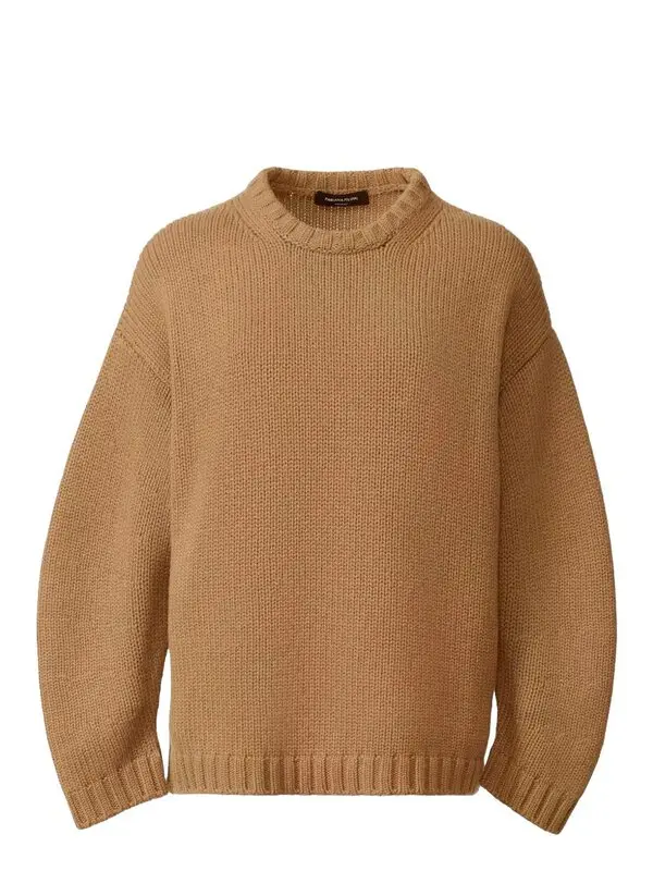 Fabiana Filippi Chunky-knit Drop-shoulder Sweater - Neutrals