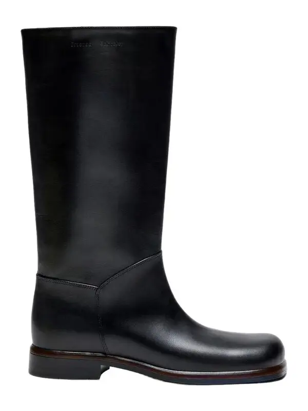 Proenza Schouler Esme Boots In Shiny Calf - Black