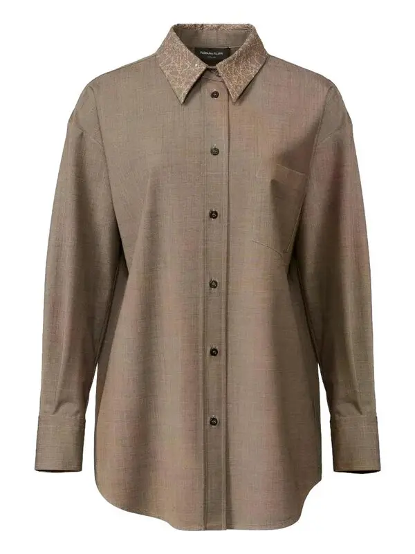 Fabiana Filippi Sequin-embellished Shirt - Neutrals
