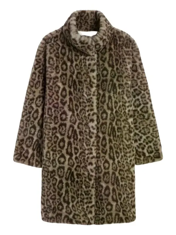Apparis Blair Leopard-print Faux-fur Coat - Neutrals