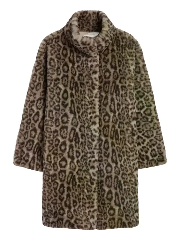 Apparis Blair Leopard-print Faux-fur Coat - Neutrals