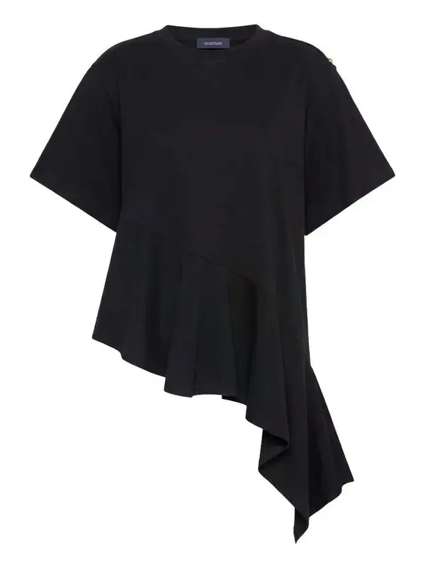 Sportmax Asymmetric T-shirt - Black
