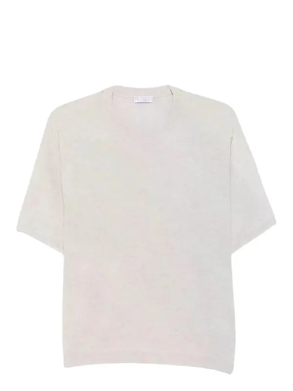 Brunello Cucinelli Short-sleeve Crew Neck T-shirt - Neutrals