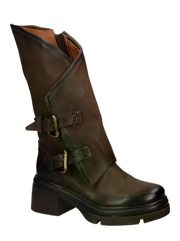 A.S.98 Easton Buckle-fastening Leather Boots - Brown