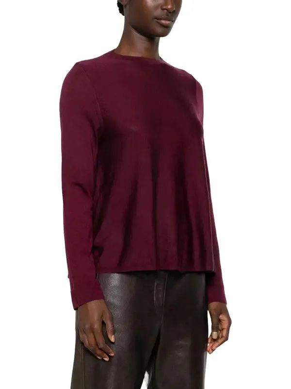 SOLOTRE Flared Sweater - Red